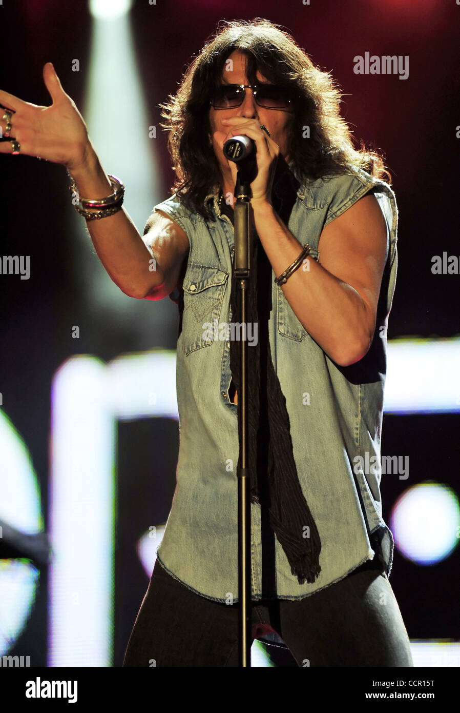 Lead Singer Kelly Hansen of the rock band Foreigner, during a live ...