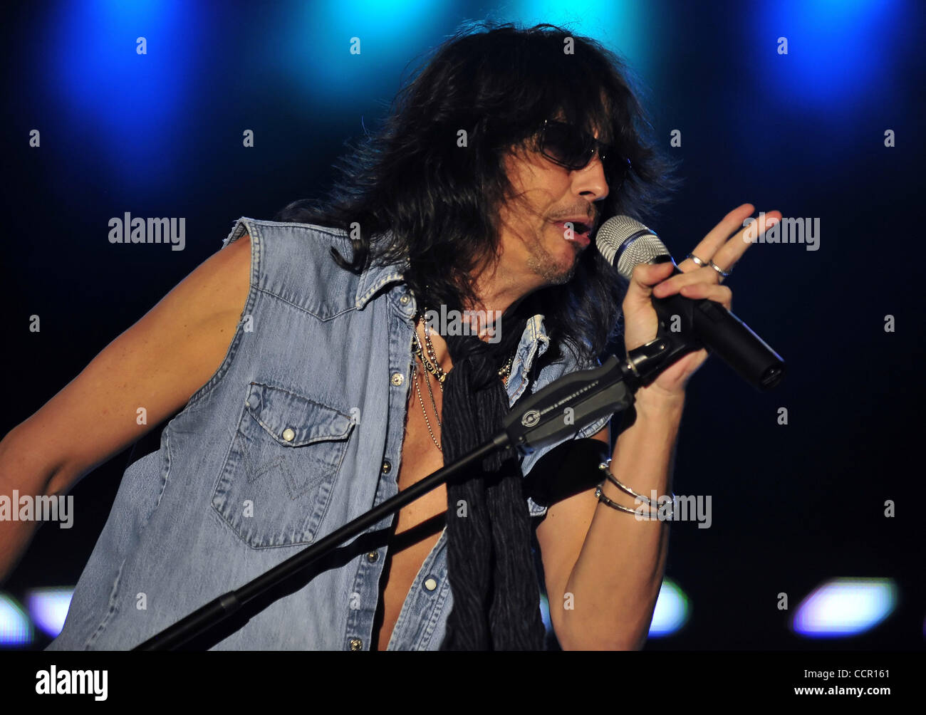Lead Singer Kelly Hansen of the rock band Foreigner, during a live ...