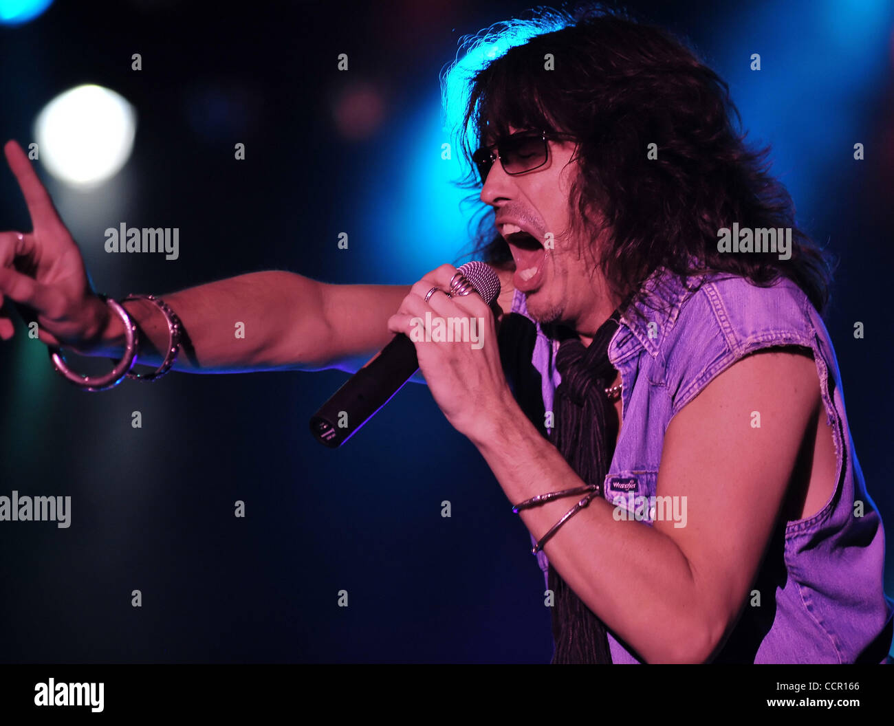 Lead Singer Kelly Hansen of the rock band Foreigner, during a live ...