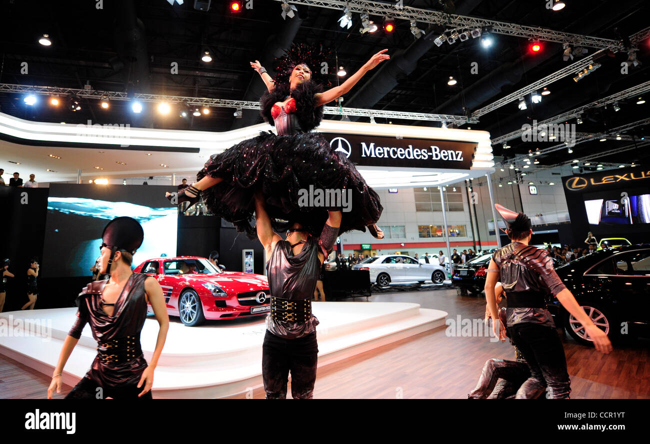 Presentation show at Mercedes-Benz booth at the 31st Bangkok ...