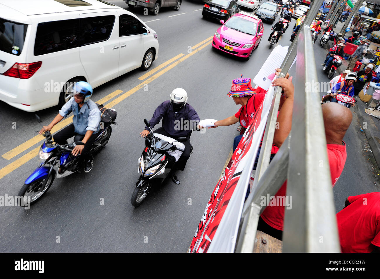 Truck passing motorcycle hi-res stock photography and images - Alamy