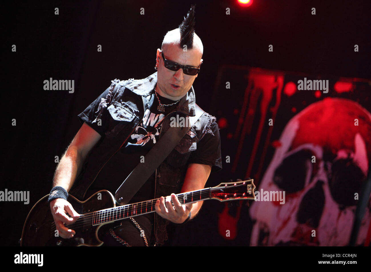 Finnish rock band The 69 Eyes performing in Moscow. The 69 Eyes are a ...