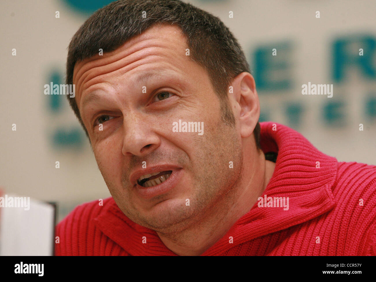 Journalist Vladimir Solovyov (pictured) presented his book, titled ...