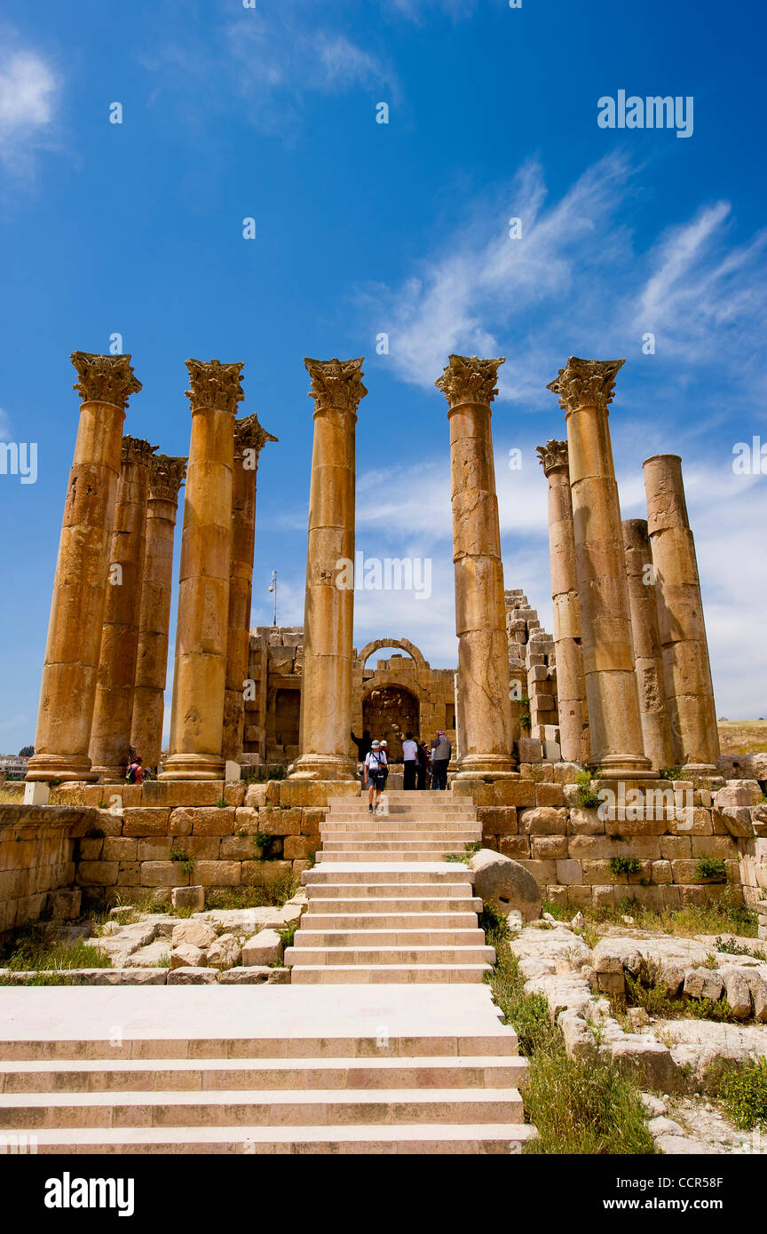 Temple of Artemis in Jerash is a temple ruins dedicated to the patron ...
