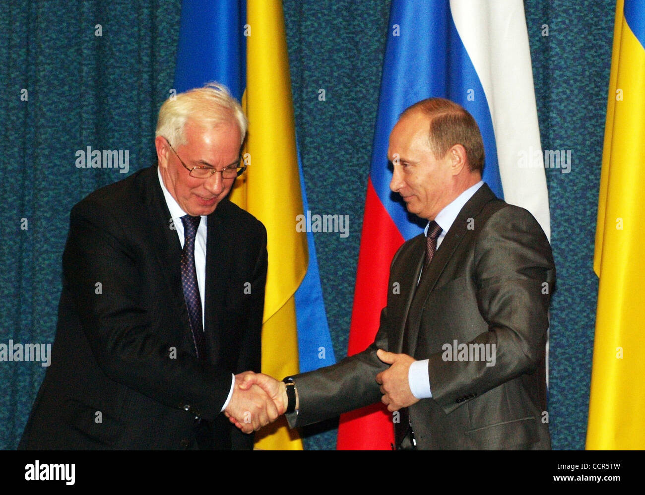 Russia-Ukraine talks in Sochi. Pictured: Vladimir Putin, Prime-minister ...