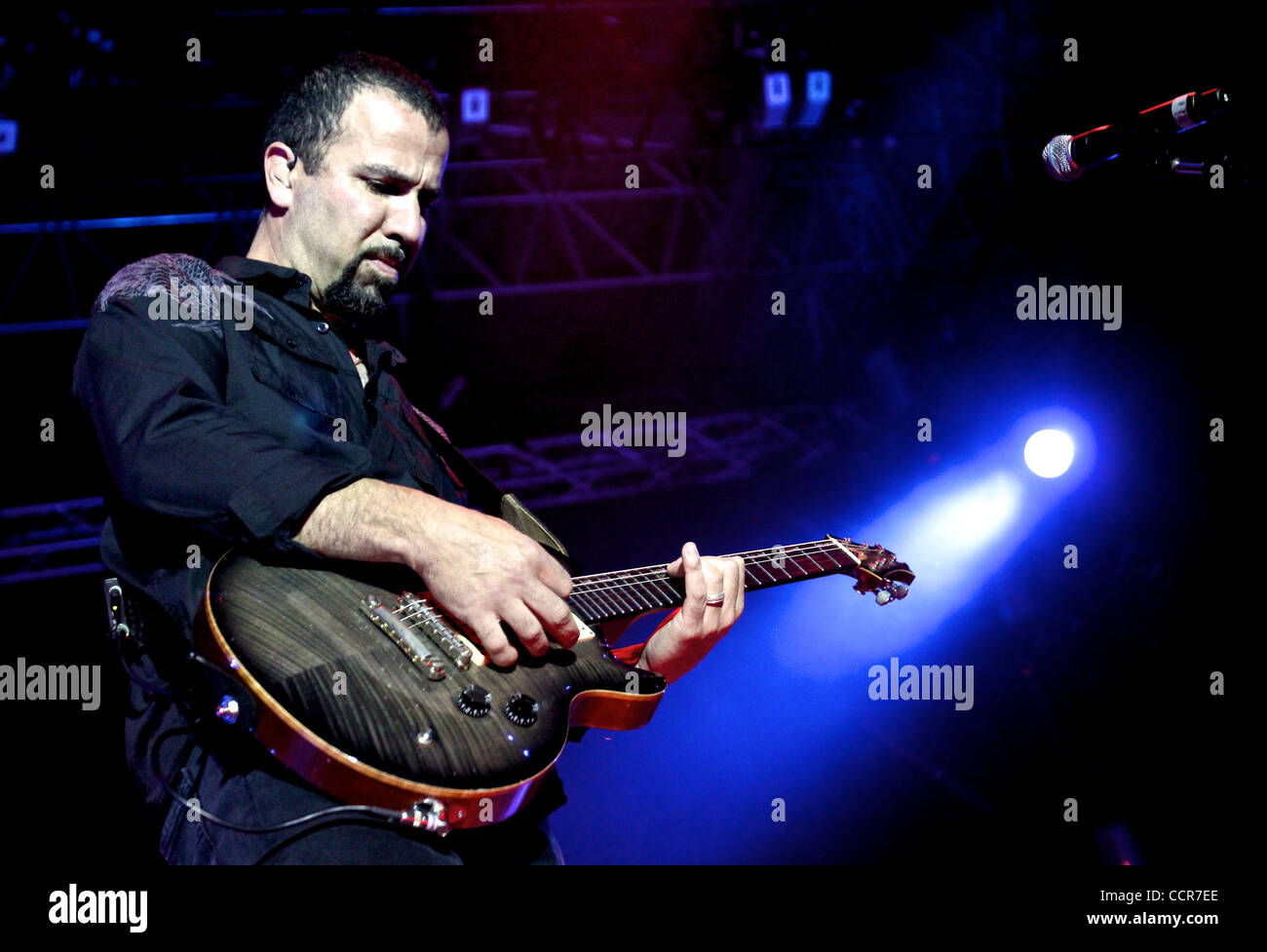 Tony Rombola, lead guitarist of the hard rock band Godsmack, performs ...
