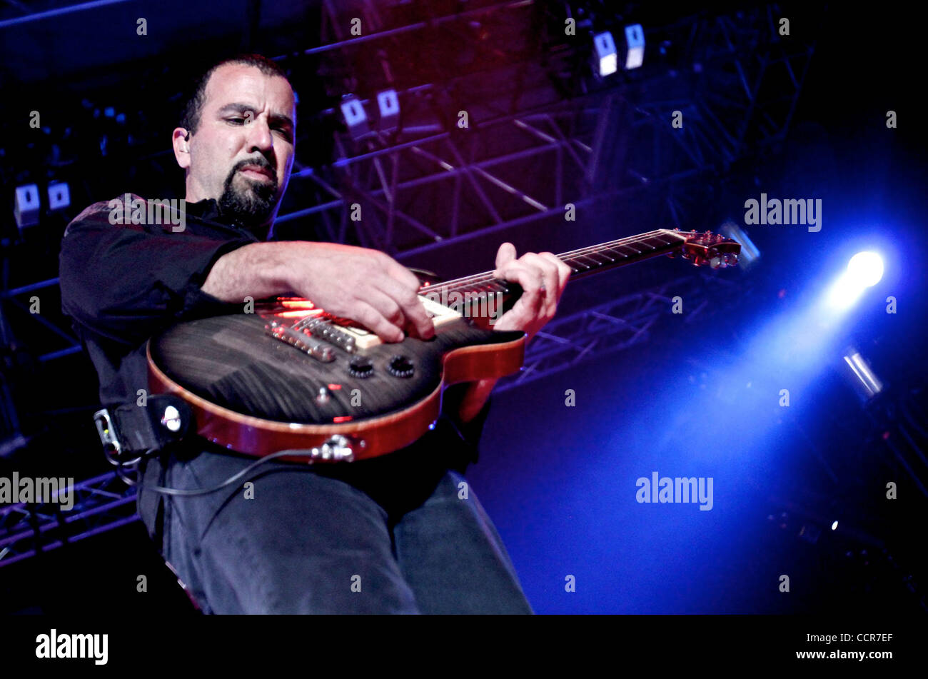 Tony Rombola, lead guitarist of the hard rock band Godsmack, performs ...