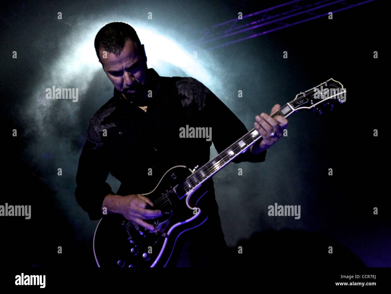Tony Rombola, lead guitarist of the hard rock band Godsmack, performs ...