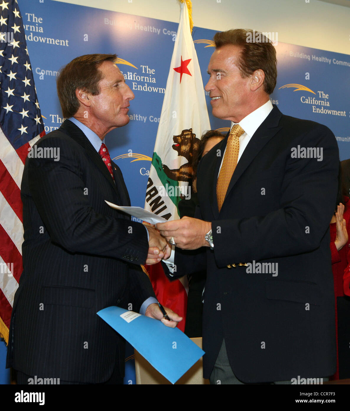California Governor Arnold Schwarzenegger joins Assembly Speaker John ...