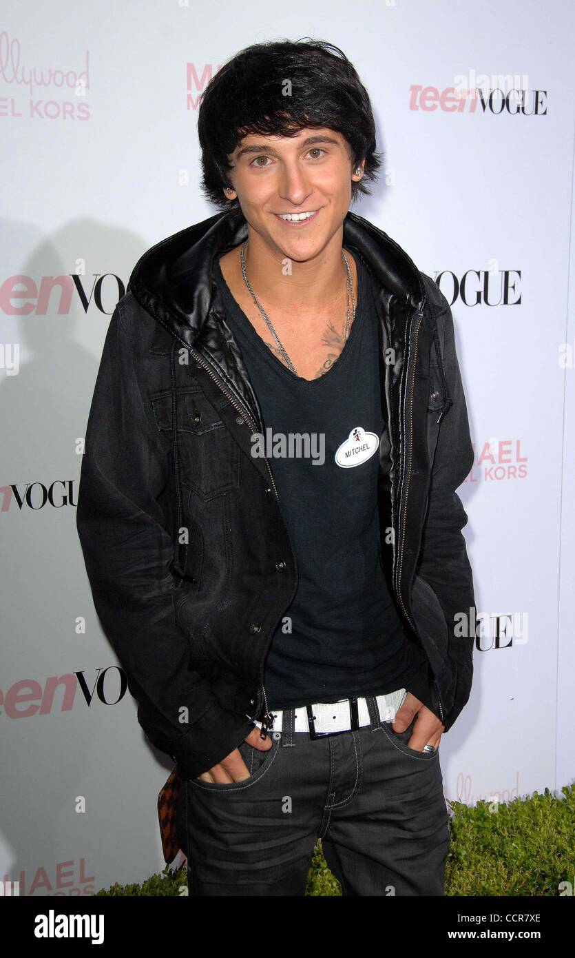 Mitchel musso teen vogue young hollywood party 2010 hi-res stock ...