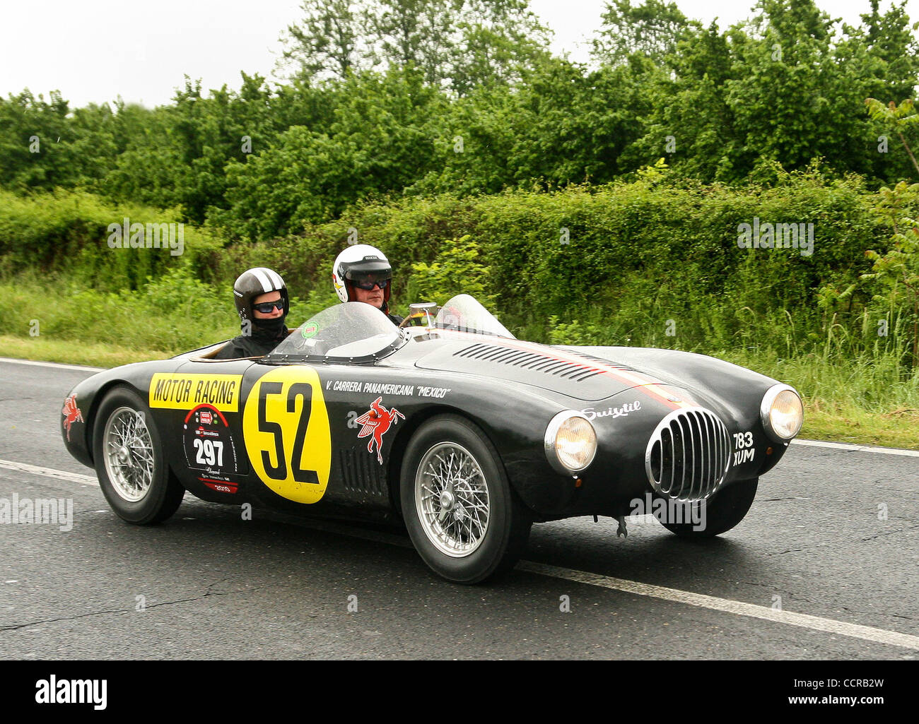 1954 Osca MT4 just outside Rome during the 2010 Mille Miglia-a previous ...