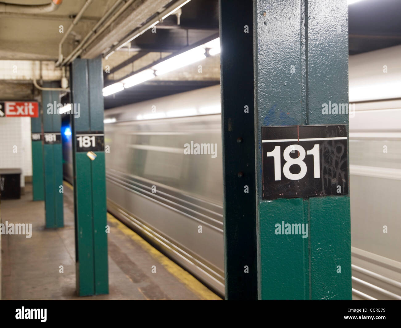 New York, New York Travellers in the subway in New York, New York ...