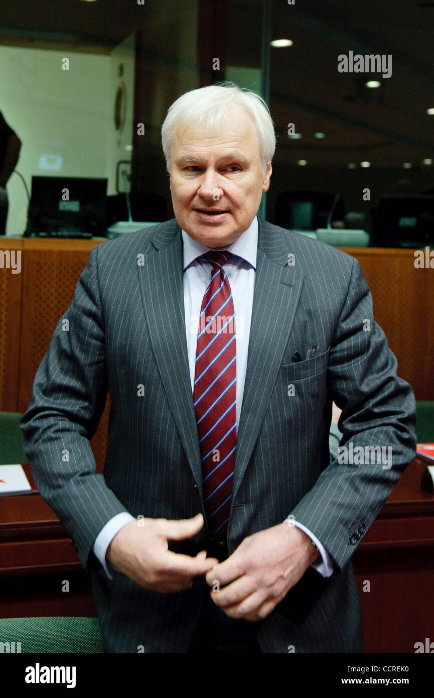 Polish enviroment minister Andrzej Kraszewski prior to an European ...