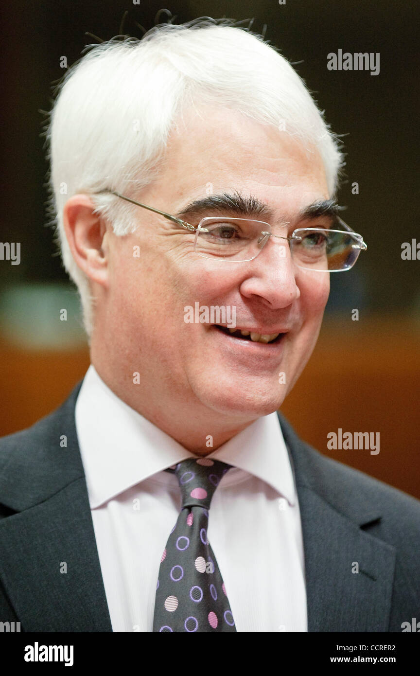 British Chancellor of the Exchequer Alistair Darling at the start an ...