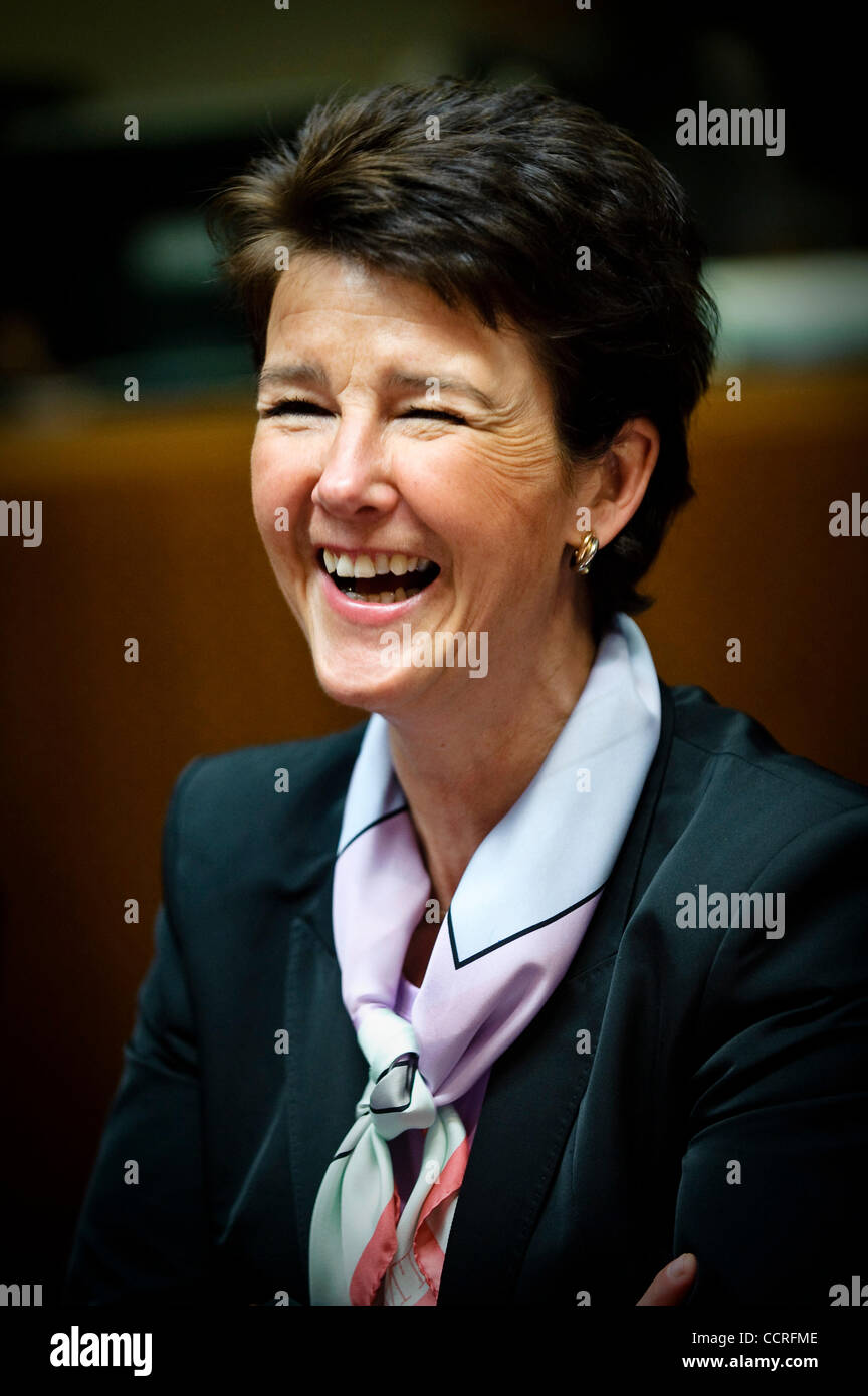 German Statesecretary Dr. Birgit Grundmann prior to a European interior ...