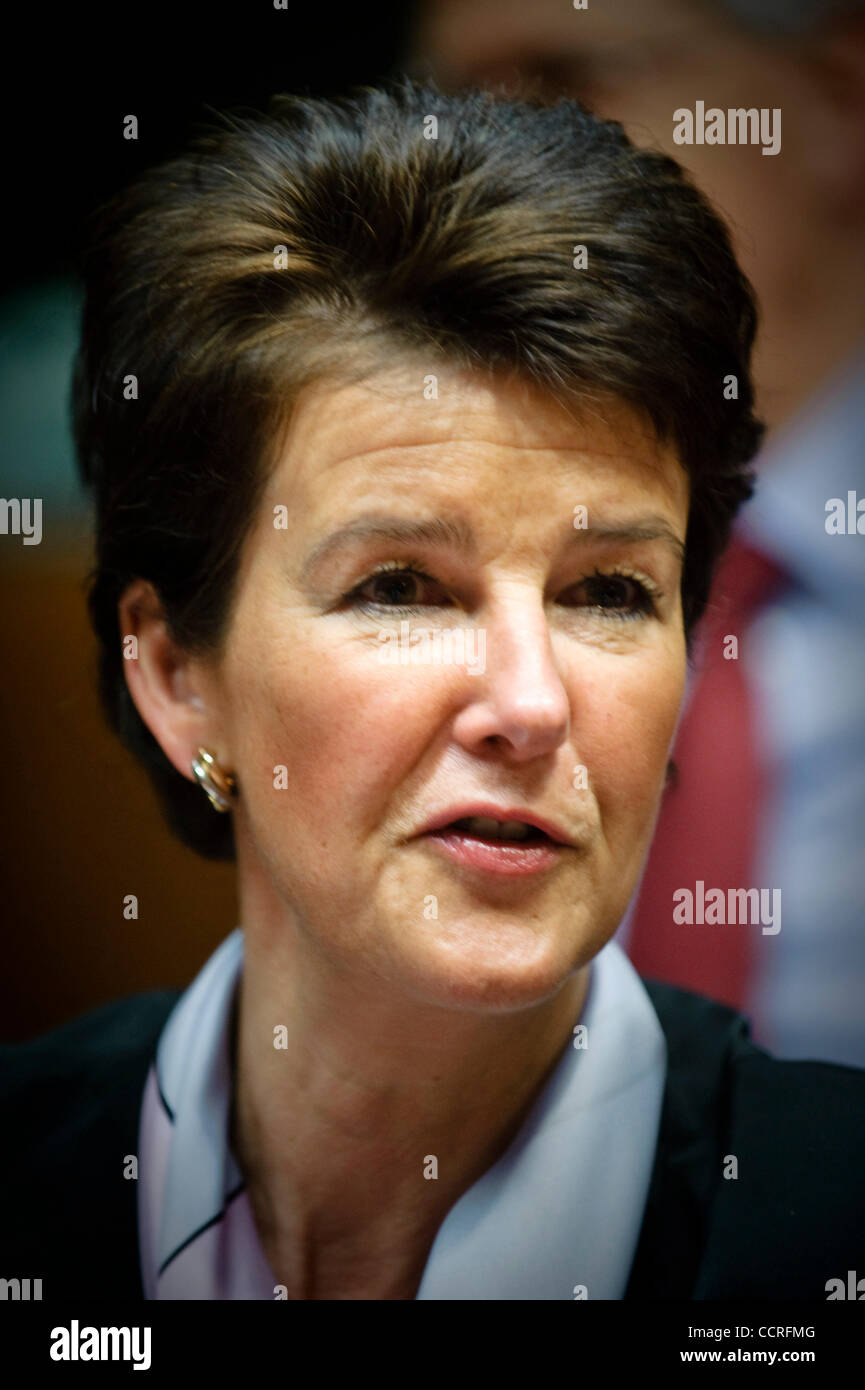 German Statesecretary Dr. Birgit Grundmann prior to a European interior ...