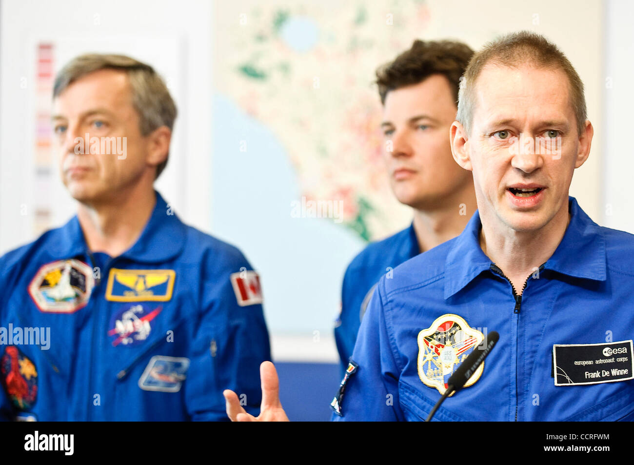 Last International Space Station (ISS) Commander, Belgian Frank De ...