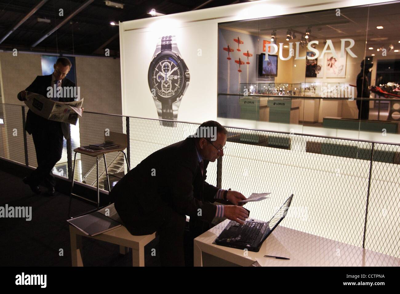 Mar 23, 2010 - Basel, Switzerland -Watchmakers are seen front of the ...