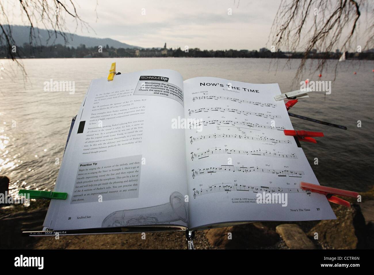 Apr 22, 2010 - Zurich, Switzerland - Musical notes "Now's the time" by ...