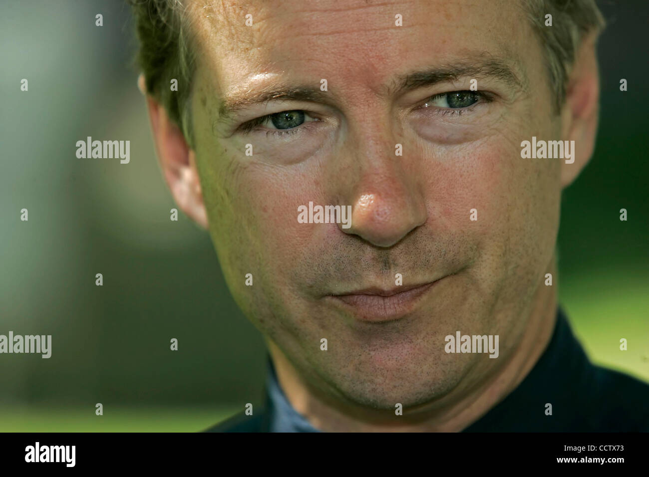 Republican Senate candidate RAND PAUL talks with supporters outside the ...
