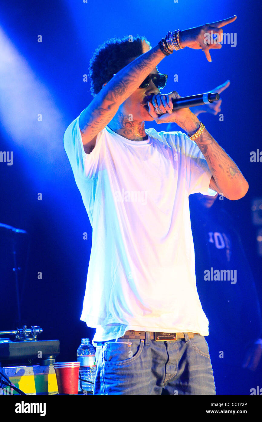 Wiz Khalifa performing at La Zona Rosa during SXSW 2011 in Austin Texas ...