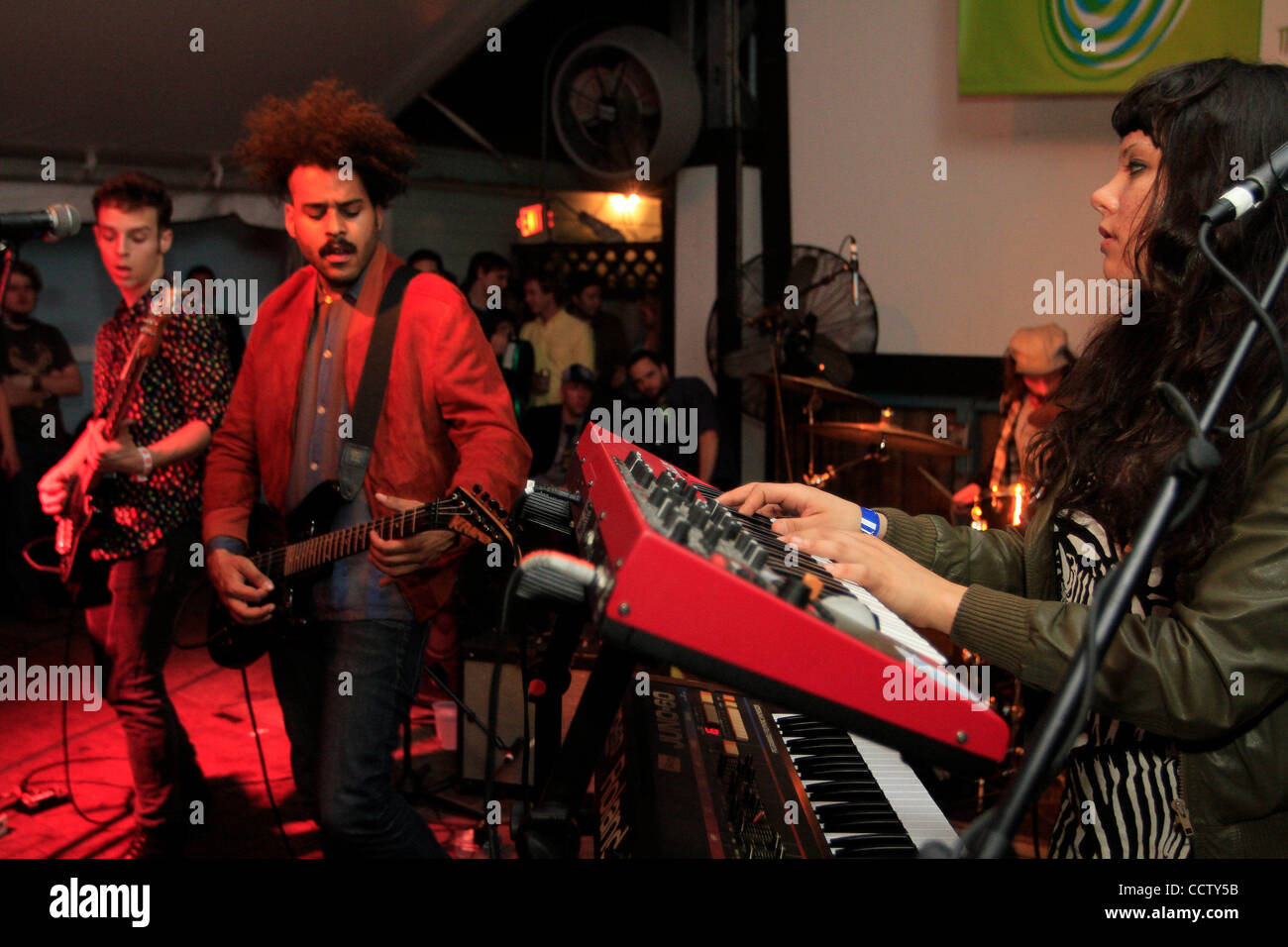 Twin Shadow aka George Lewis Jr. performing at Maggie Maes during SXSW ...