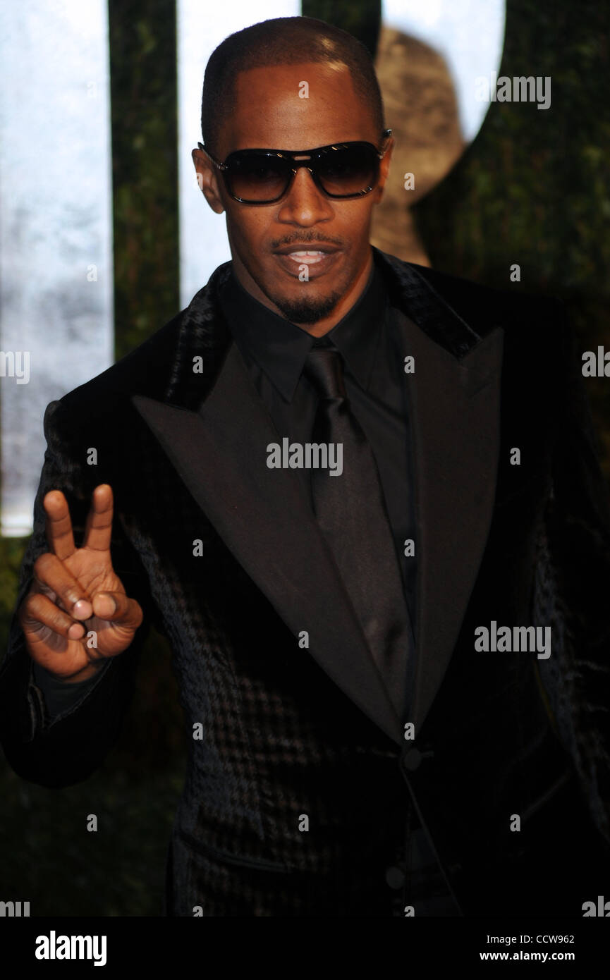 Jamie Fox arrives at the Vanity Fair Dinner And After Party celebrating ...
