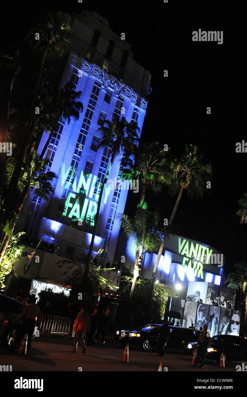 The Sunset Tower Hotel, site for the Vanity Fair Dinner And After Party ...