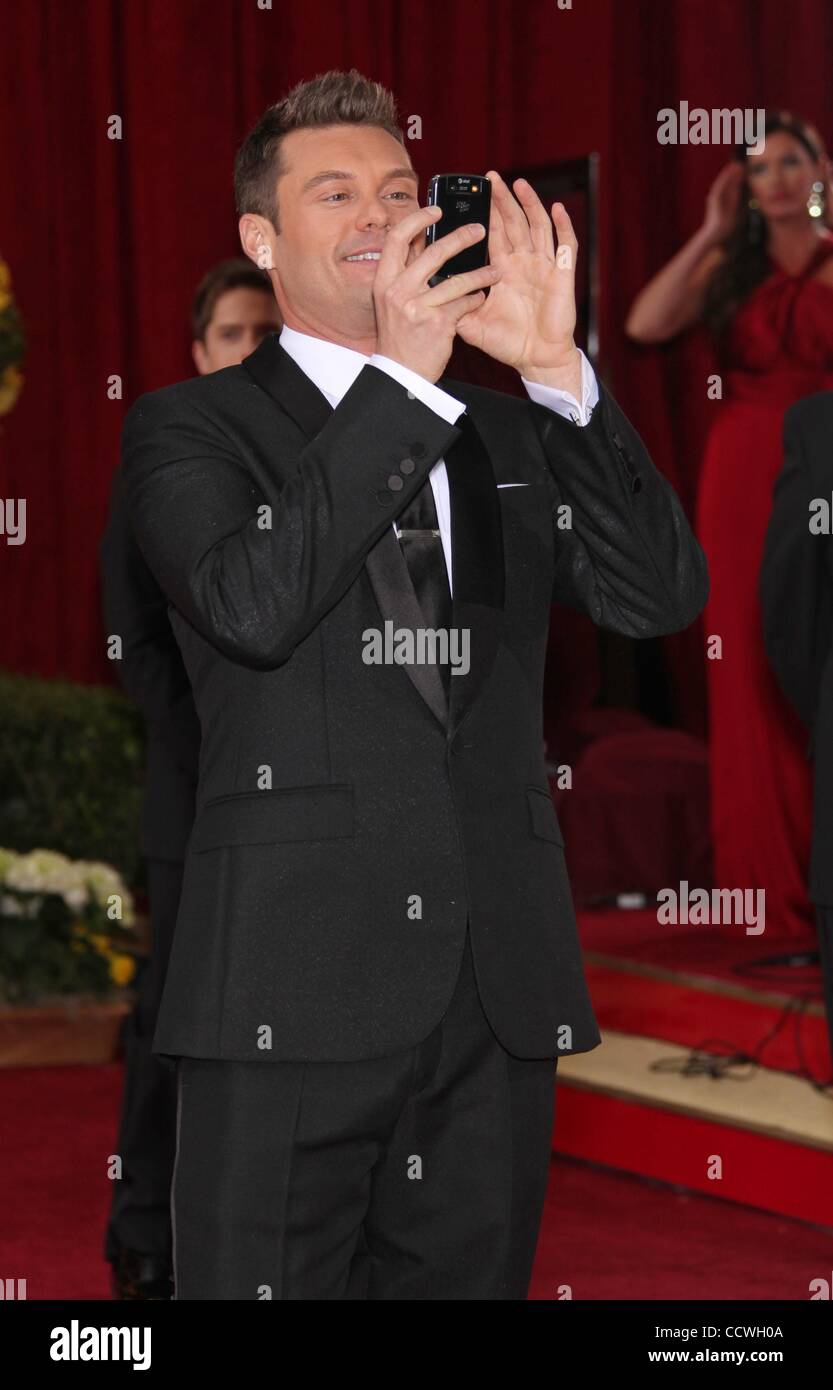 Mar 7, 2010 - Hollywood, California, USA - RYAN SEACREST arrives for ...