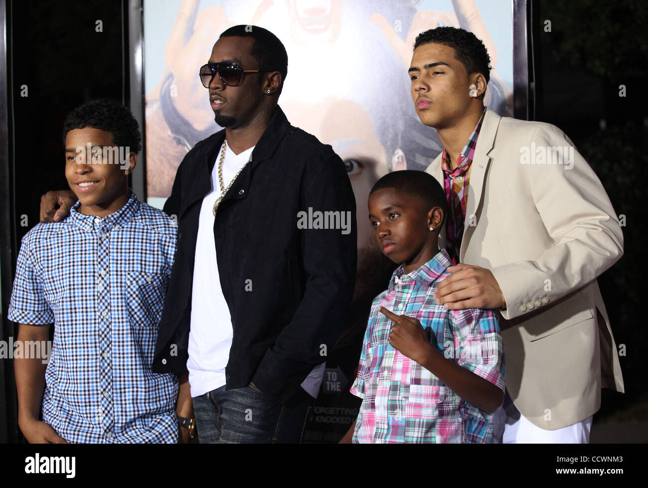 May 25, 2010 - Los Angeles, California, USA - Actor SEAN COMBS & KIDS ...