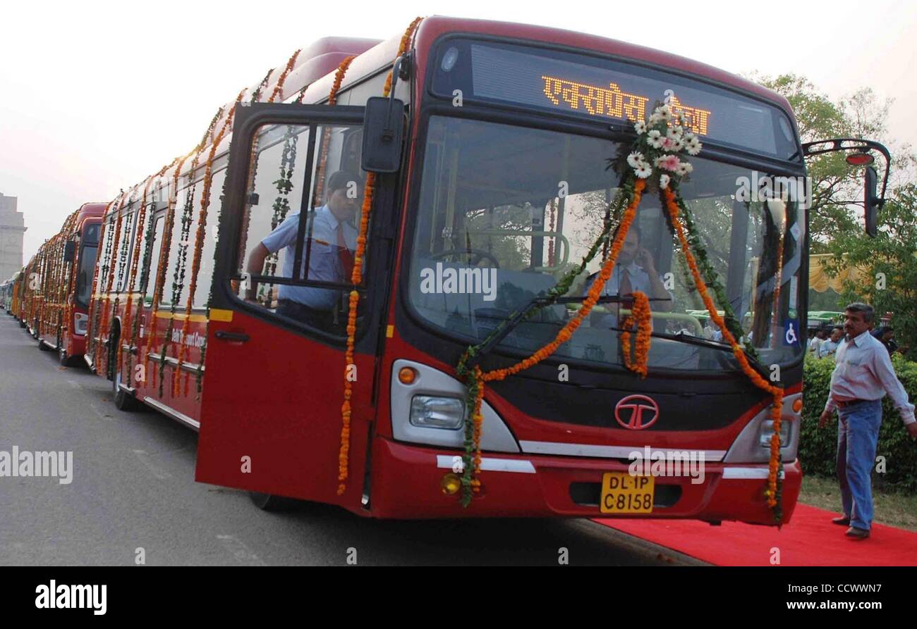 May 02, 2010 - Delhi, India - Commuting with buses currently includes ...