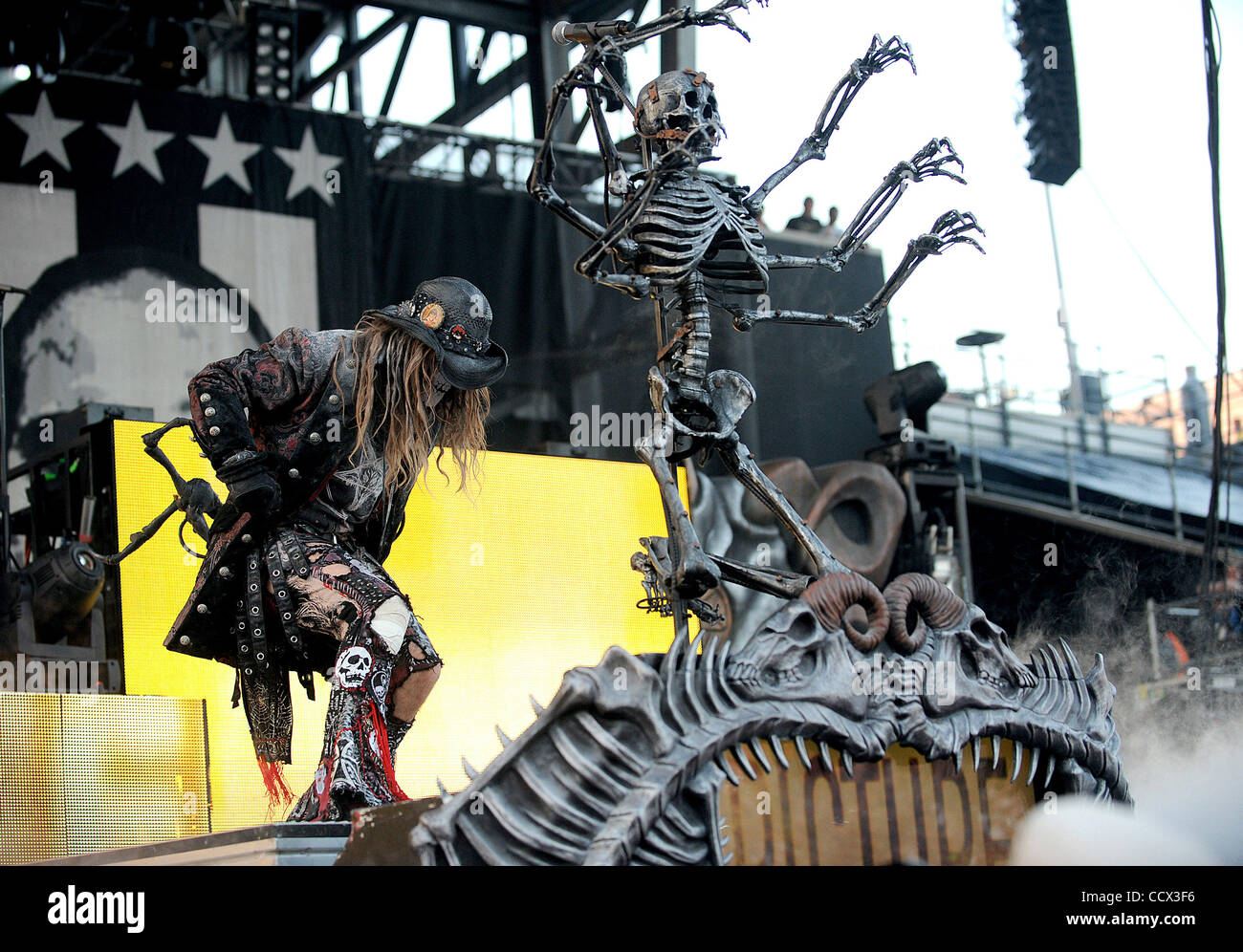 May 23, 2010 - Columbus, Ohio; USA - Singer ROB ZOMBIE performs live as ...