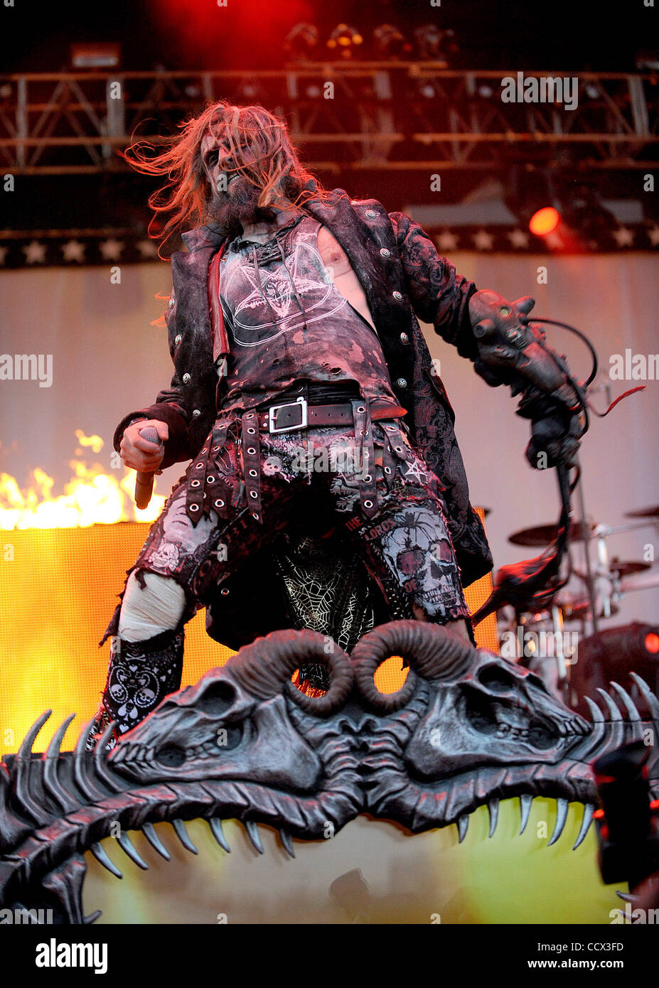 May 23, 2010 - Columbus, Ohio; USA - Singer ROB ZOMBIE performs live as ...