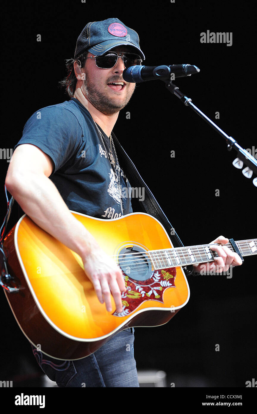 May 28, 2010 - Raleigh, North Carolina; USA - Singer / Guitarist ERIC ...