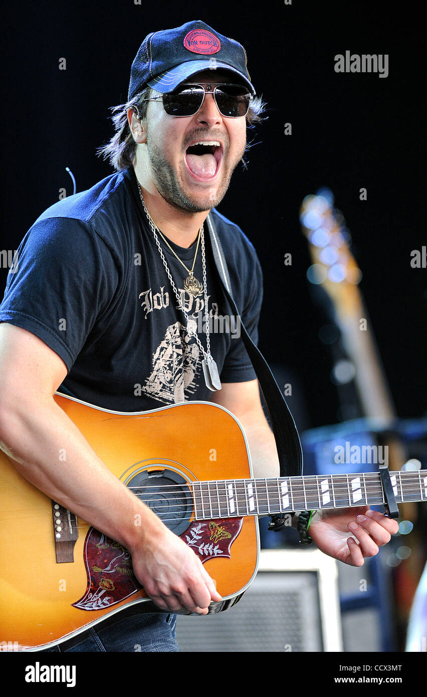 May 28, 2010 - Raleigh, North Carolina; USA - Singer / Guitarist ERIC ...