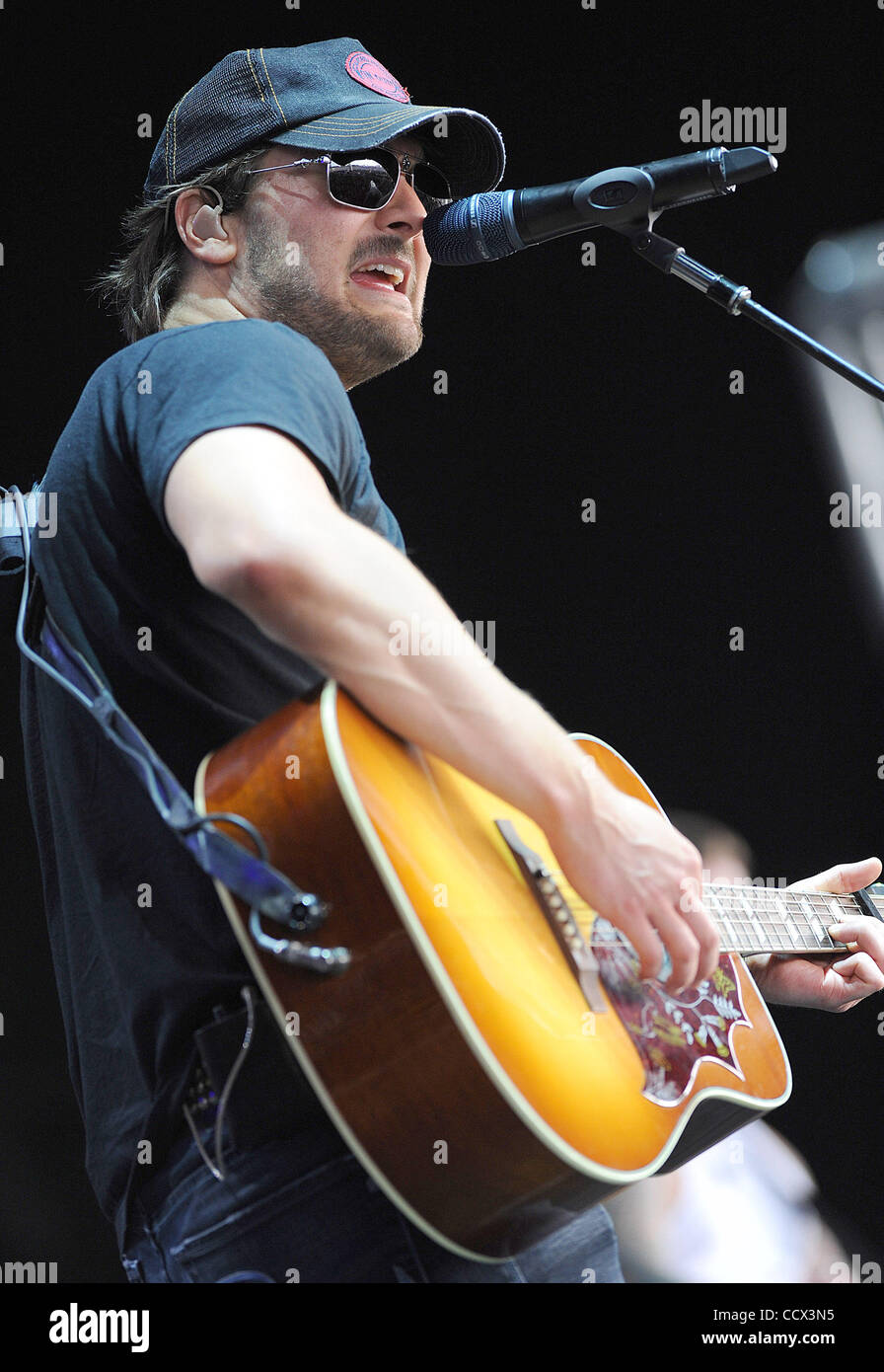 May 28, 2010 - Raleigh, North Carolina; USA - Singer / Guitarist ERIC ...