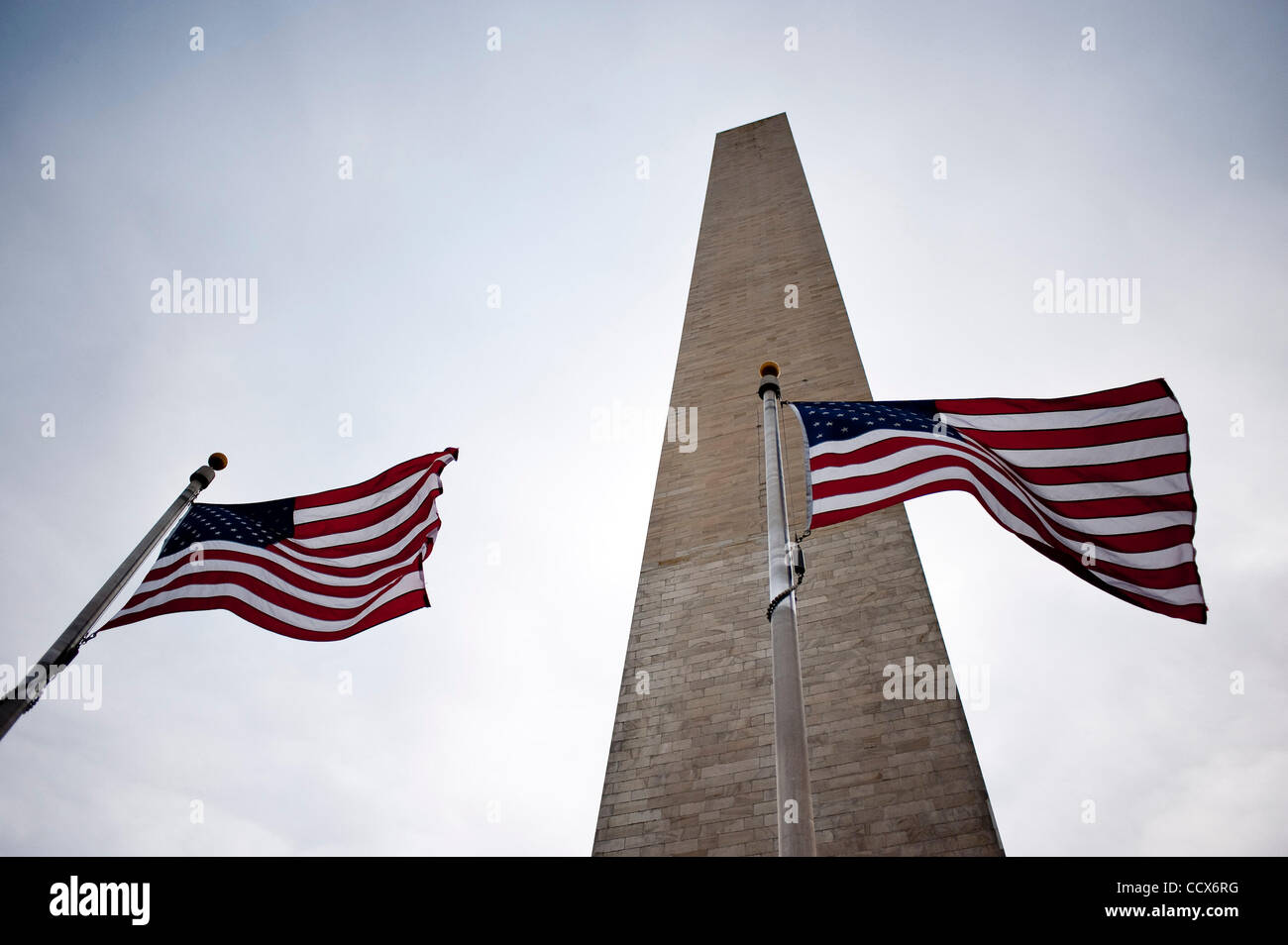 Flags around the washington monument hi-res stock photography and ...