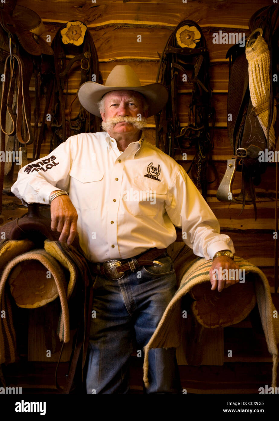 Bob Moorehouse, long time ranch manager of the Pitch Fork Ranch in ...