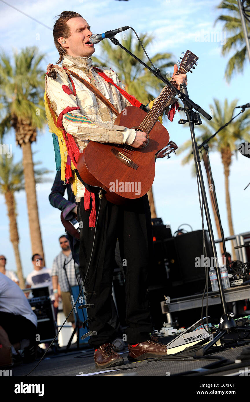 Apr 18, 2010 - Indio, California; USA - Singer JON POR BIRGISSON of the ...