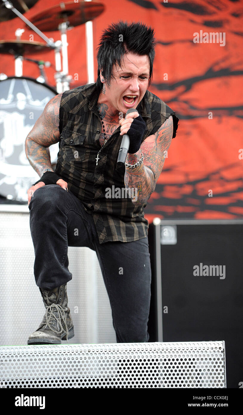 May 22, 2010 - Columbus, Ohio; USA - Singer JACOBY SHADDIX of the band ...