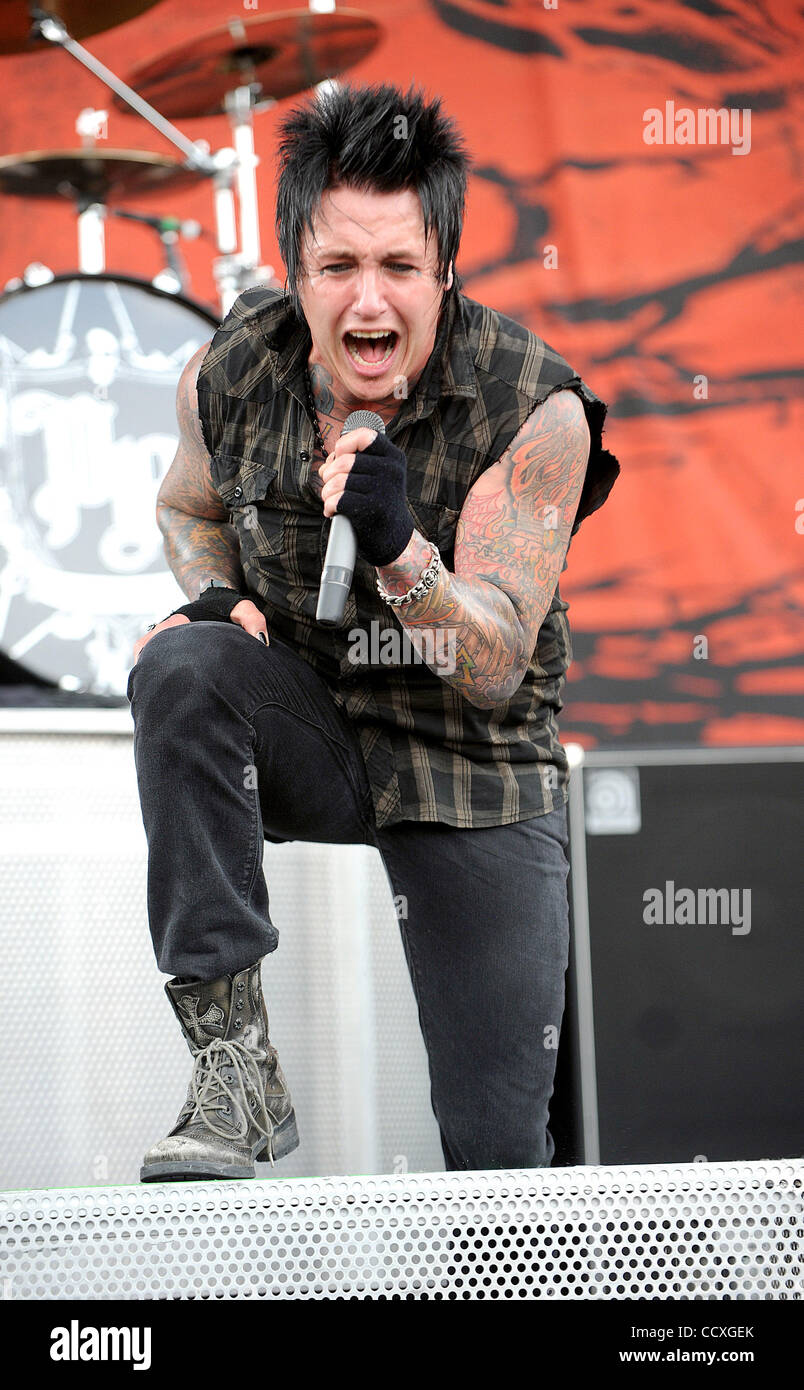 May 22, 2010 - Columbus, Ohio; USA - Singer JACOBY SHADDIX of the band ...