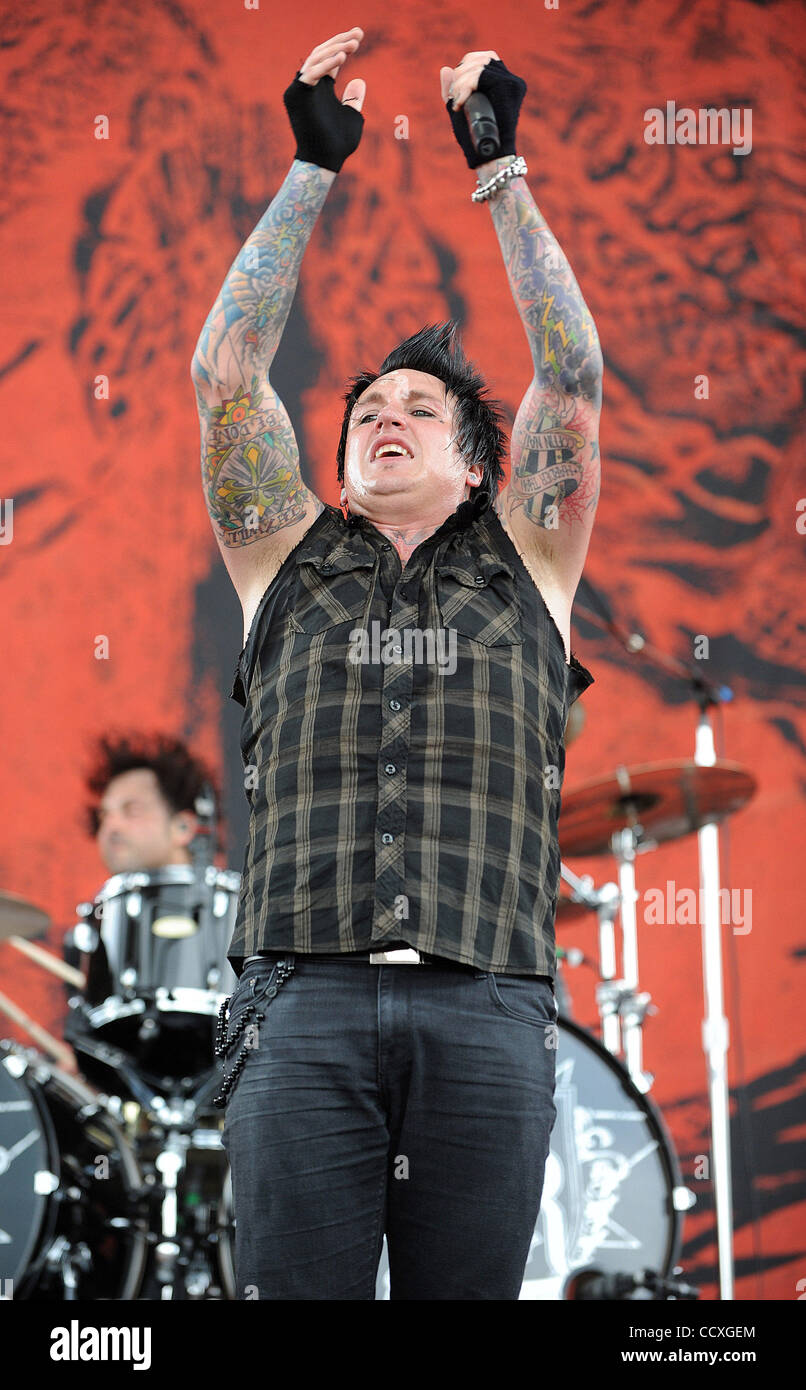 May 22, 2010 - Columbus, Ohio; USA - Singer JACOBY SHADDIX of the band ...