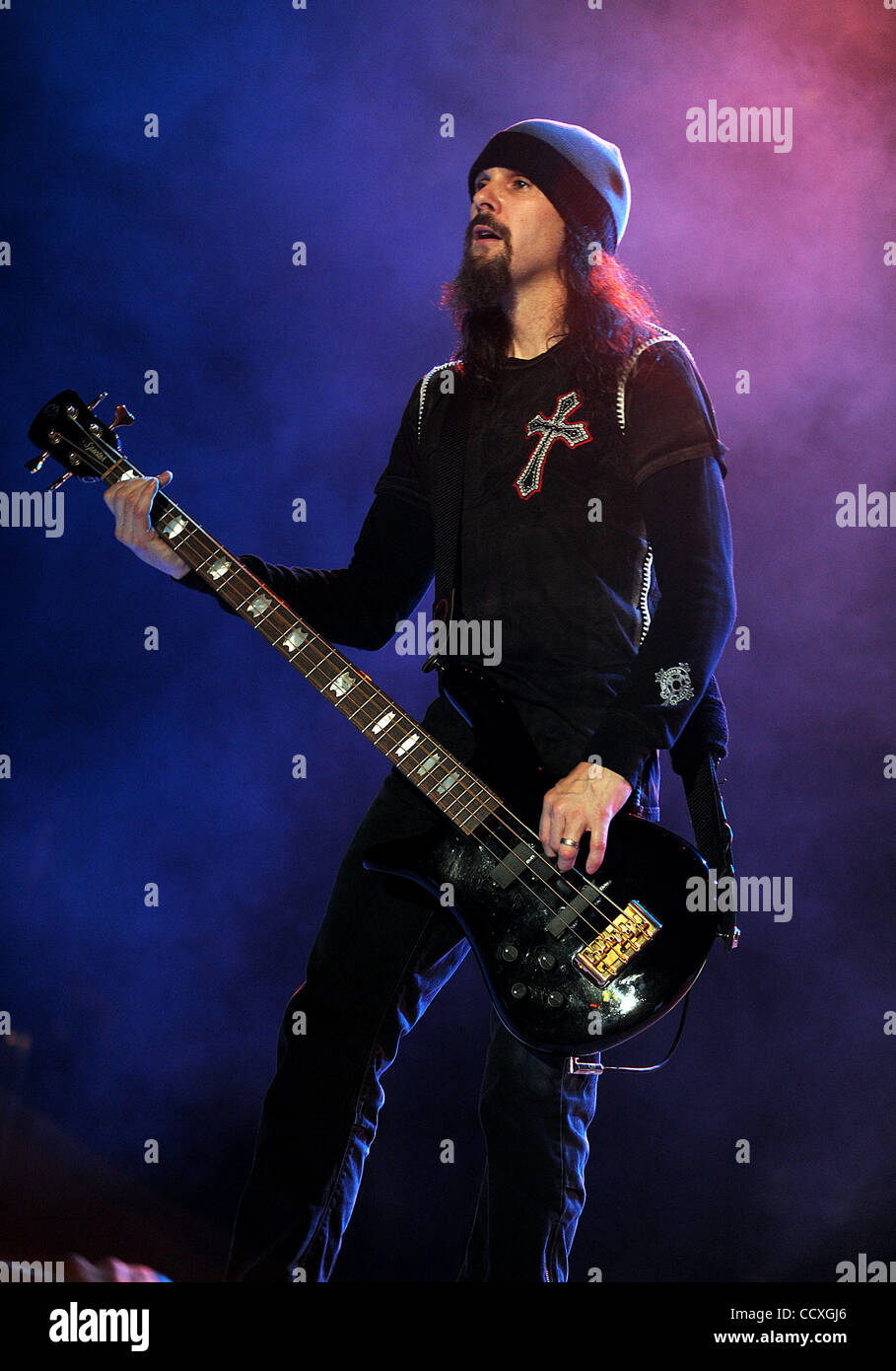 May 22, 2010 - Columbus, Ohio; USA - Bass Guitarist ROBBIE MERRILL of ...