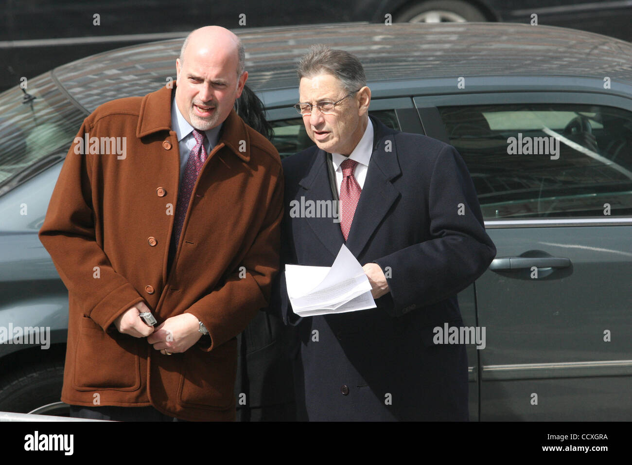 Assembly Speaker Sheldon Silver is shown with his press Secretary Dan ...