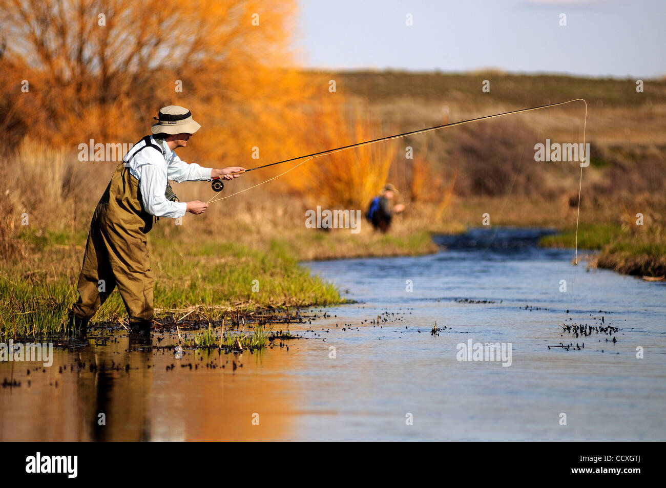 Mar. 07, 2010 - Tokio, Washington, USA - As the march brown hatch ...