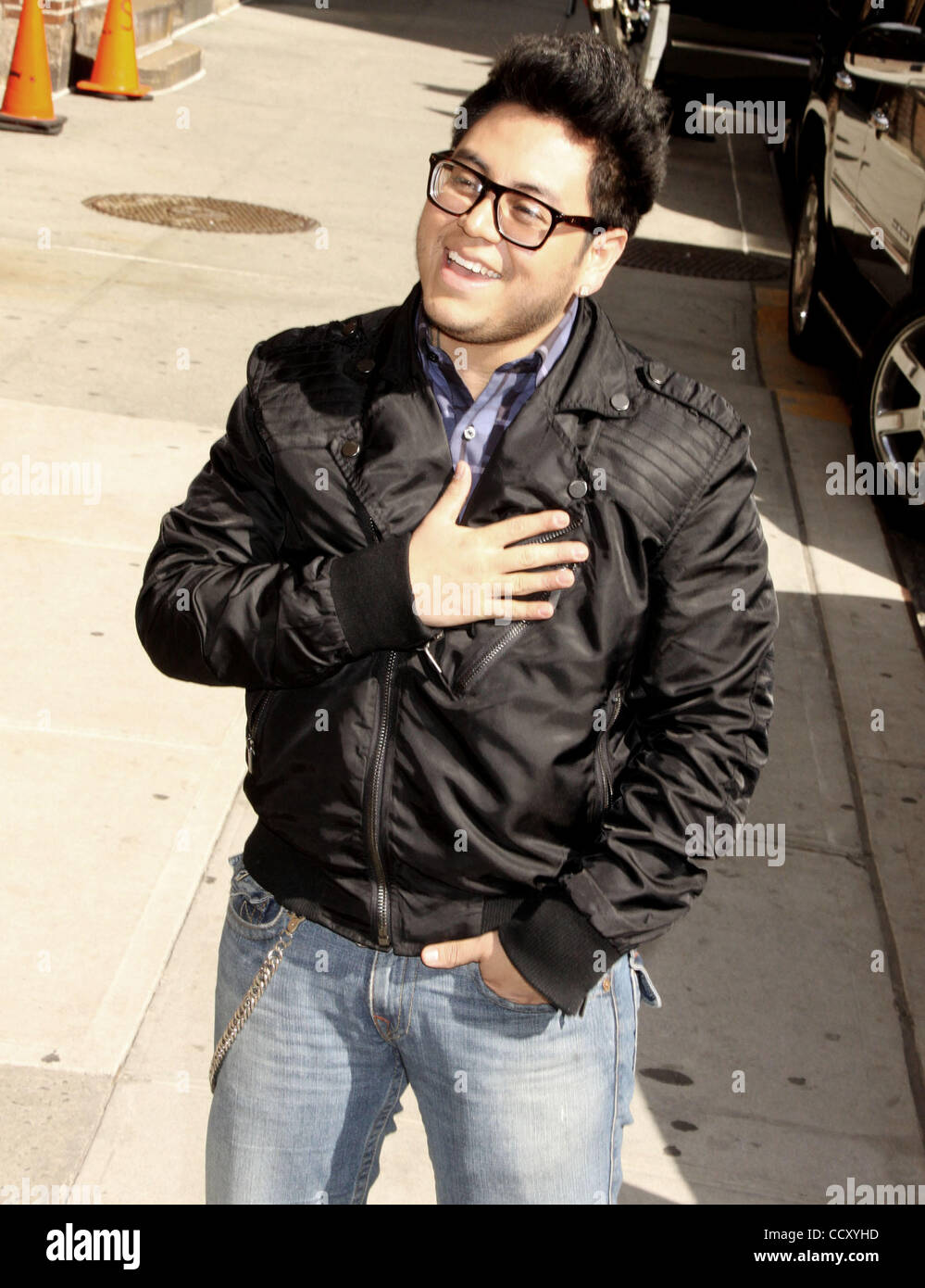 'American Idol' contestant ANDREW GARCIA at his appearance on 'The Late ...