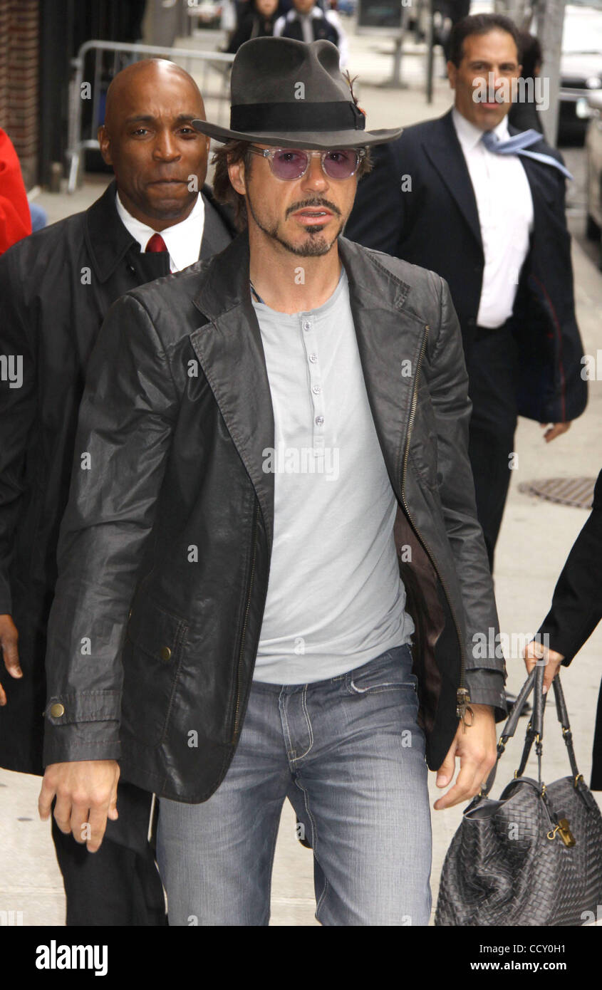 Actor ROBERT DOWNEY JR. arrives for his appearance on 'The Late Show ...