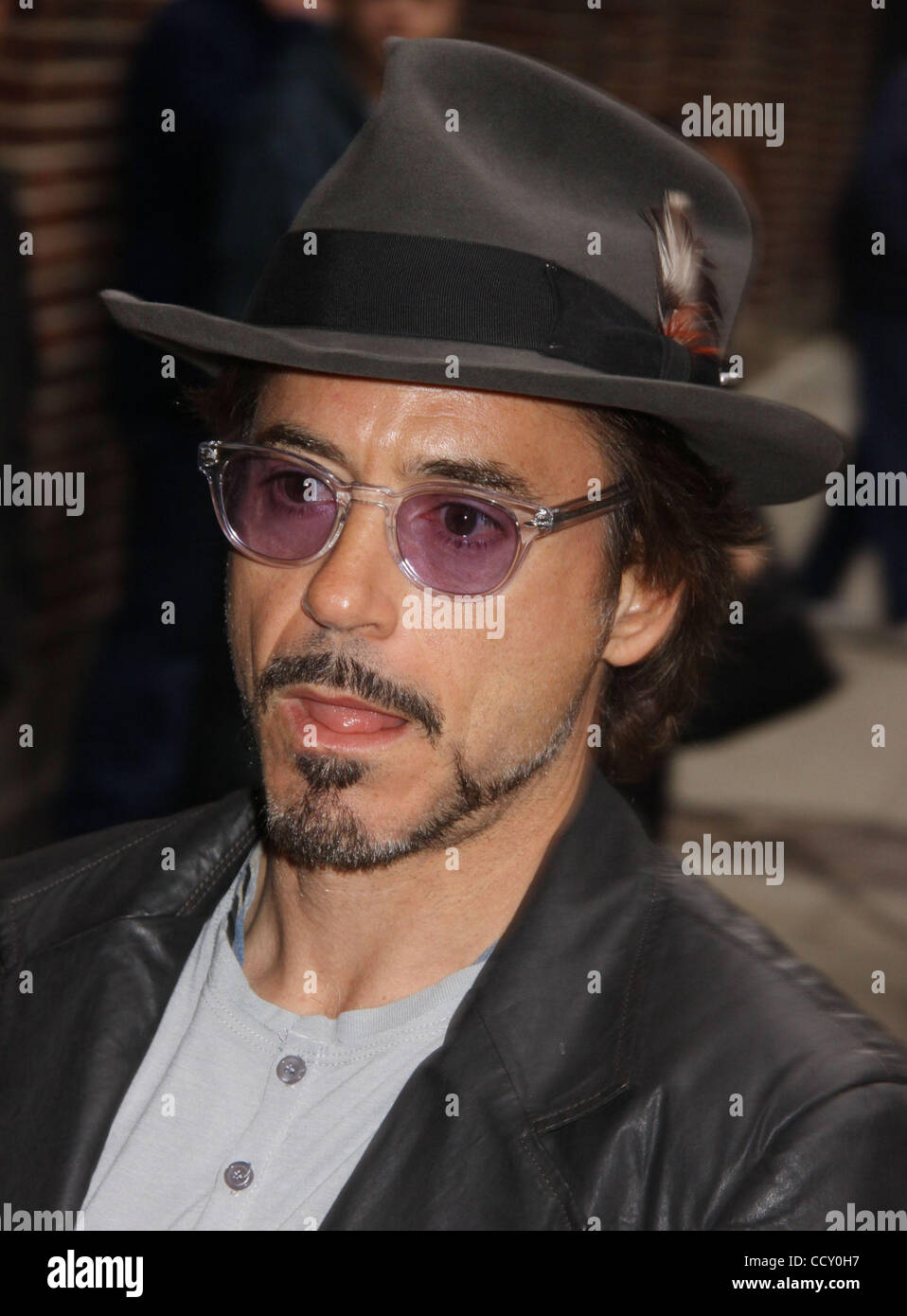 Actor ROBERT DOWNEY JR. at his appearance on 'The Late Show with David ...