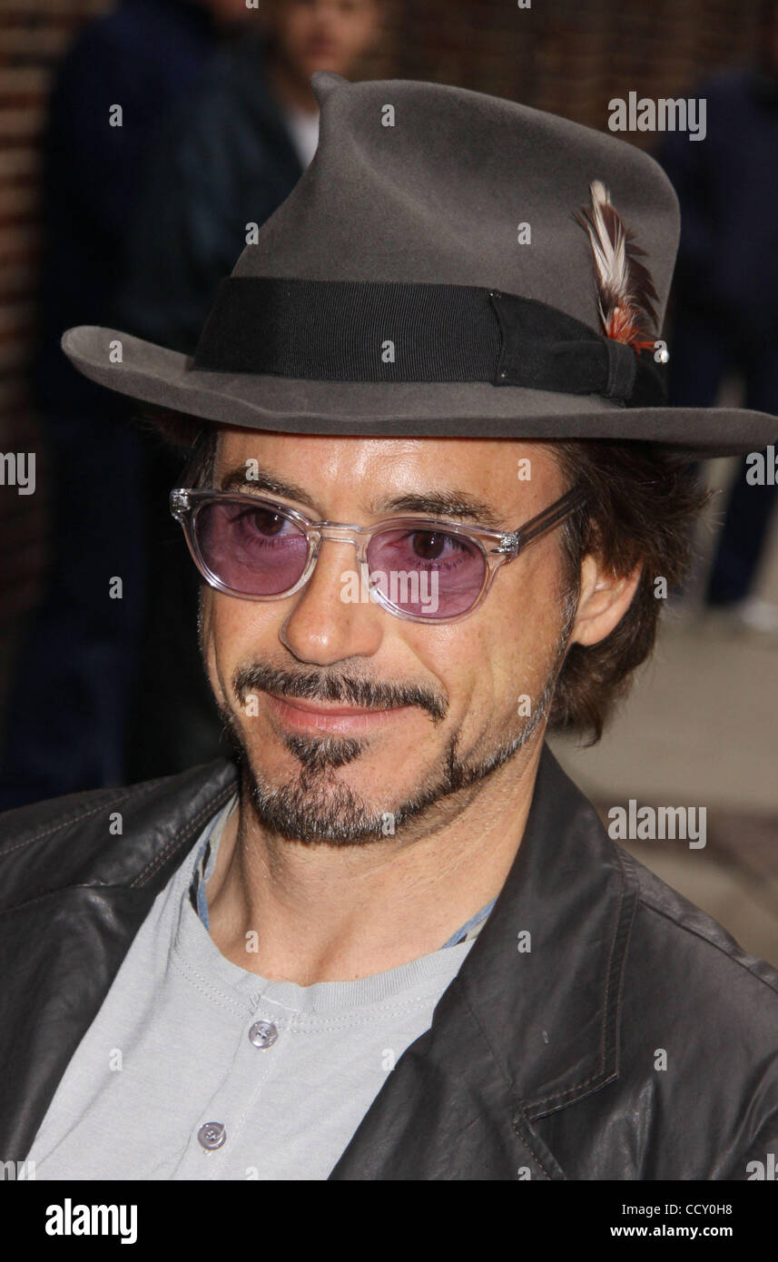 Actor ROBERT DOWNEY JR. at his appearance on 'The Late Show with David ...
