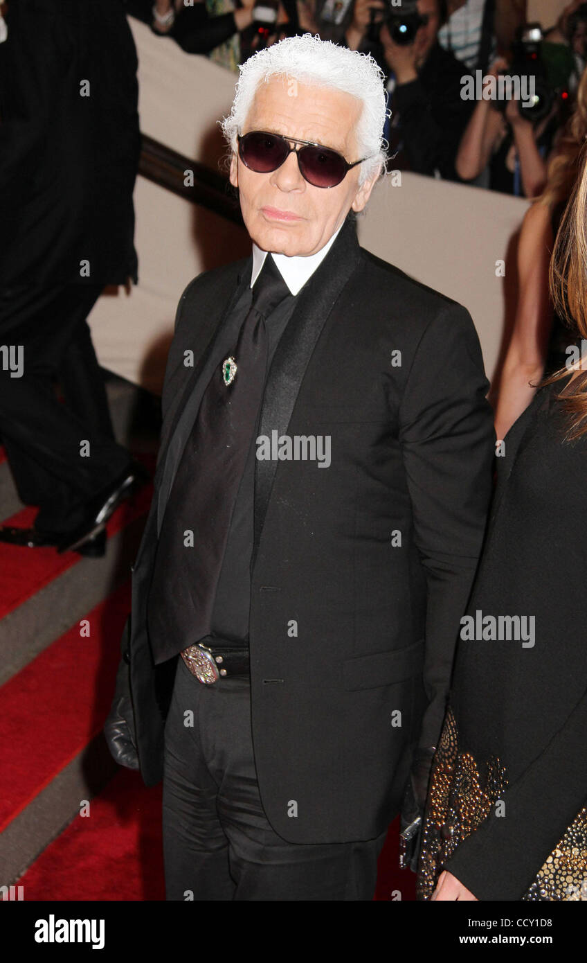 Designer KARL LAGERFELD attends the Metropolitan's Museum of Art ...